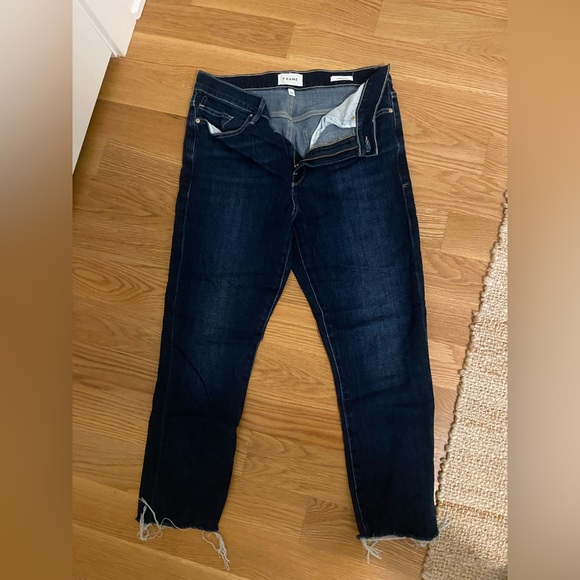 Frame Denim | Jeans | Frame Le Beau Boyfriend Jeans Crop | Poshmark